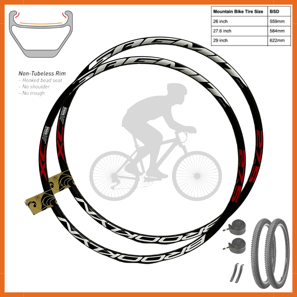 2pcs Sagmit Brooklyn Rims for Mountain Bike Mtb Wheel Size 26 27.5 29 ...