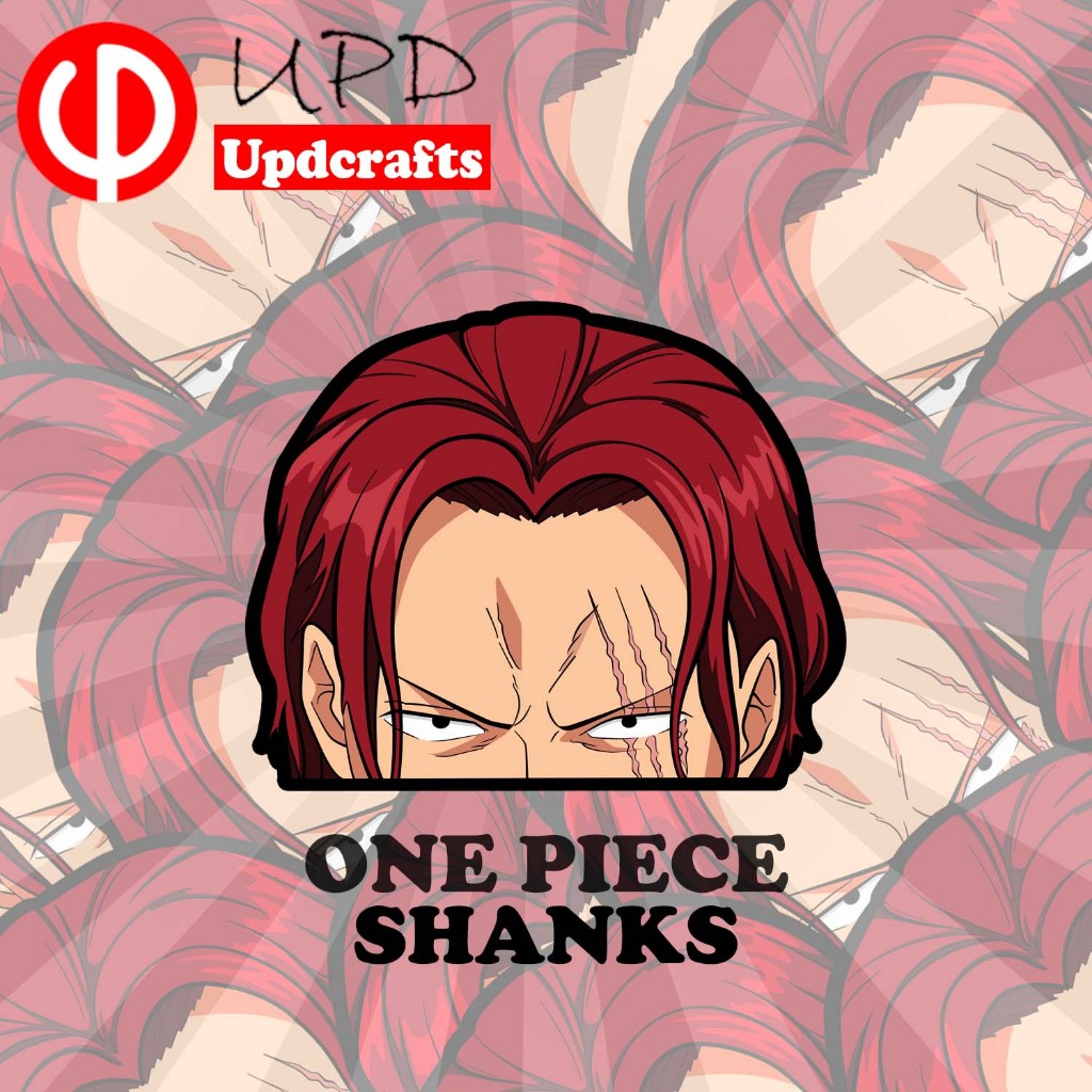 SHANKS - ONE PIECE PEEKER VINYL STICKER FADE, WATER AND SCRATCH PROOF ...