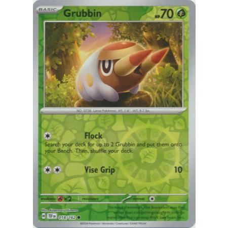 Pokemon TCG - GRUBBIN 018/162 Common Reverse - Temporal Forces | Shopee ...