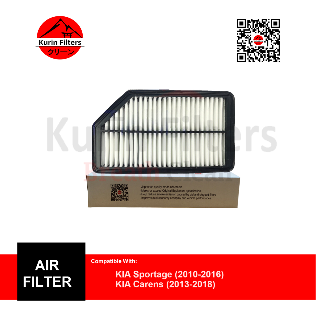 KURIN Air Filter for KIA Sportage (2010-2016), KIA Carens (2013-2018 ...