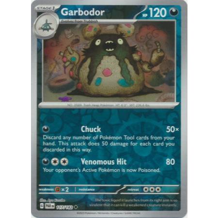 Pokemon TCG - GARBODOR 117/182 Uncommon Reverse - Paradox Rift | Shopee ...
