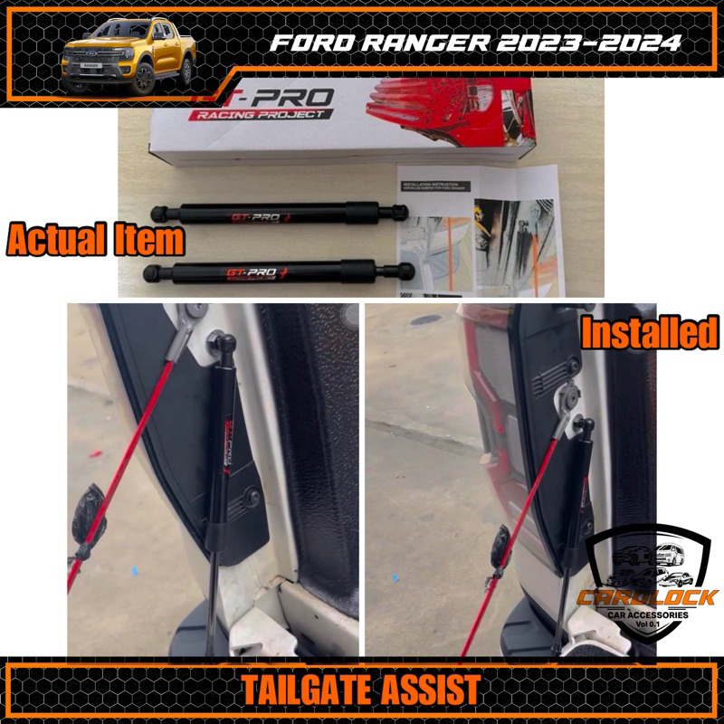 Ford Ranger XL XLT Sport Wildtrak Raptor 2023 - 2025 Tailgate Assist ...