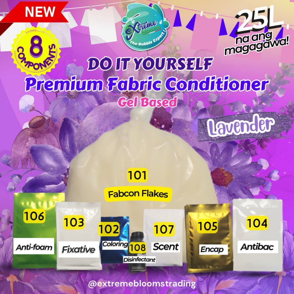 EXTREME BLOOMS Premium Fabric Conditioner 25Liters Yield Kit (Gel Based) | Shopee Philippines