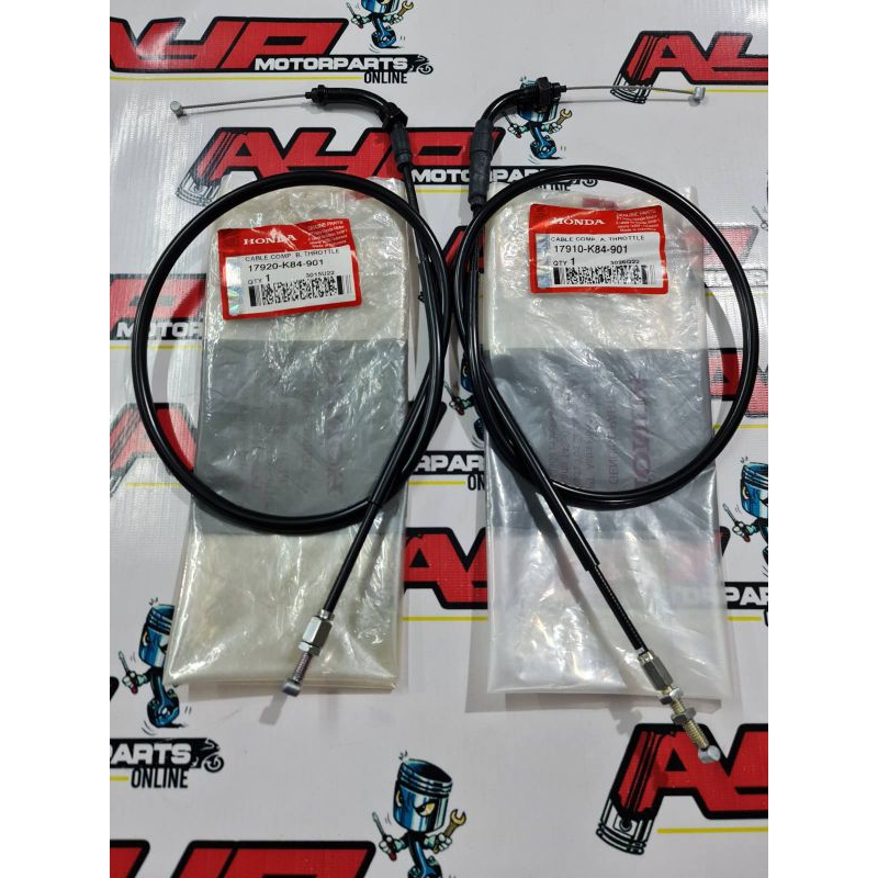 HONDA CRF 150 Throttle Cable Set A & B - (17910-K84-901 & 17920-K84-901 ...