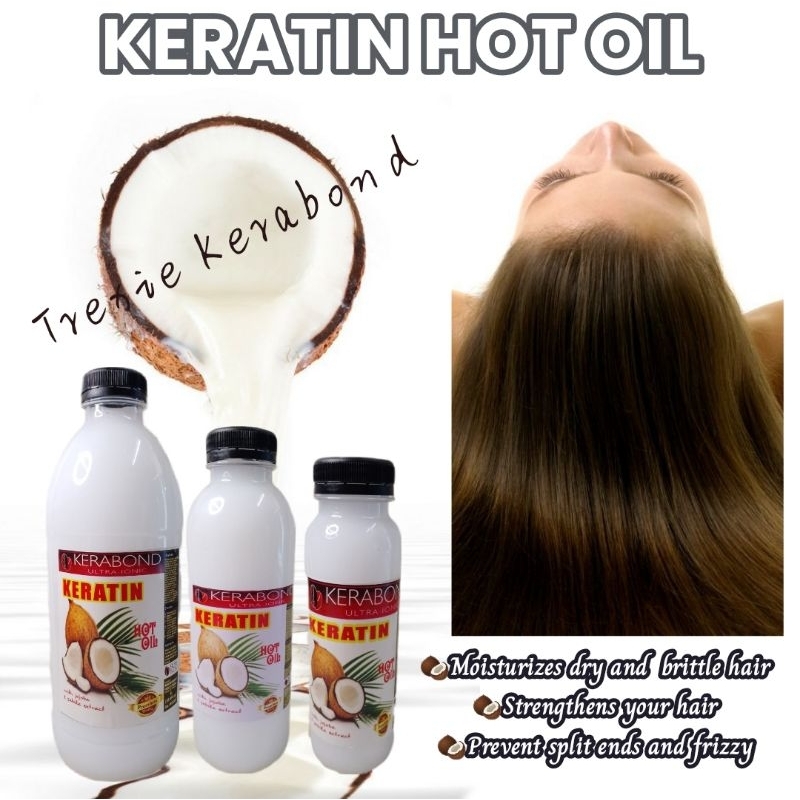KERATIN white HOT OIL w/ jojoba & sabila extract (treatment) KERABOND ...