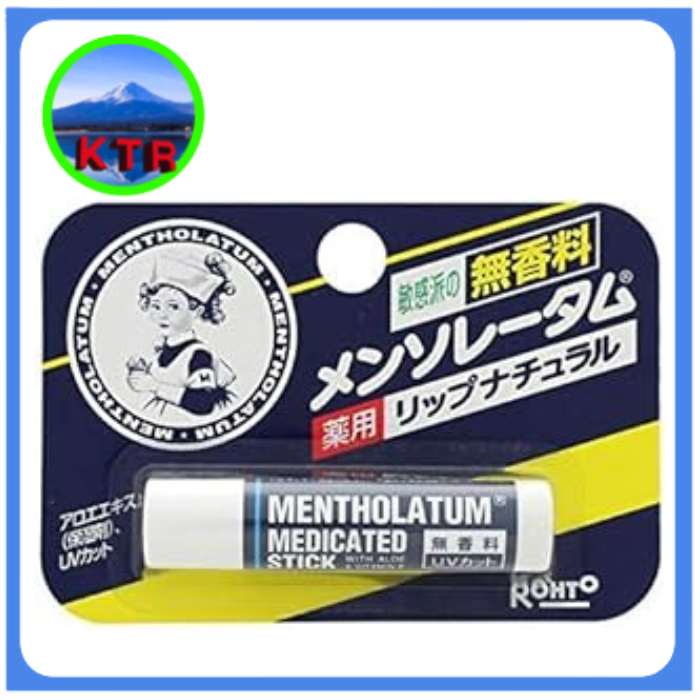 【Direct from JAPAN】ROHTO Mentholatum Medicated Lipstick Natural ...