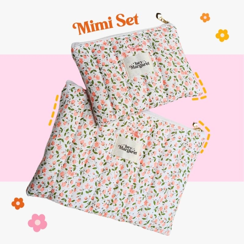 Mimi Set | HEY MARGARET Quilted Flat Pouch/ Puffy Pouch / Kindle Basic ...