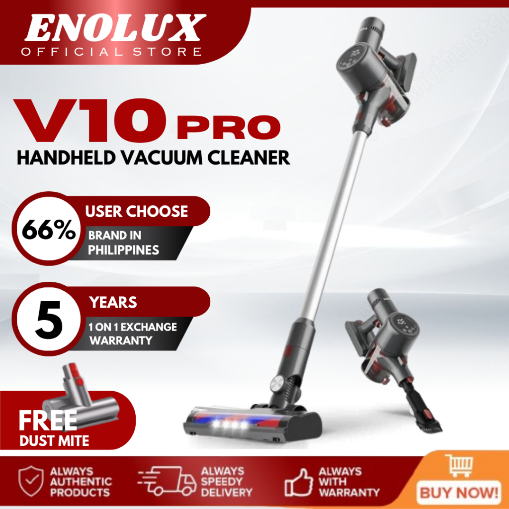 Enolux V10 High Performance Stick Cordless Vacuum Cleaner with 40,000PA ...