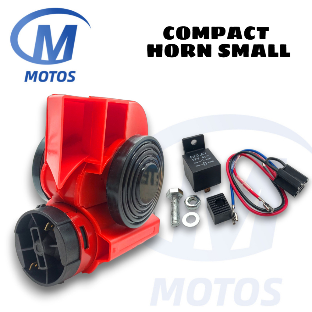MOTOSPH COMPACT HORN LOUD HORN WITH HORN RELAY SET 12V LOUD HORN ...