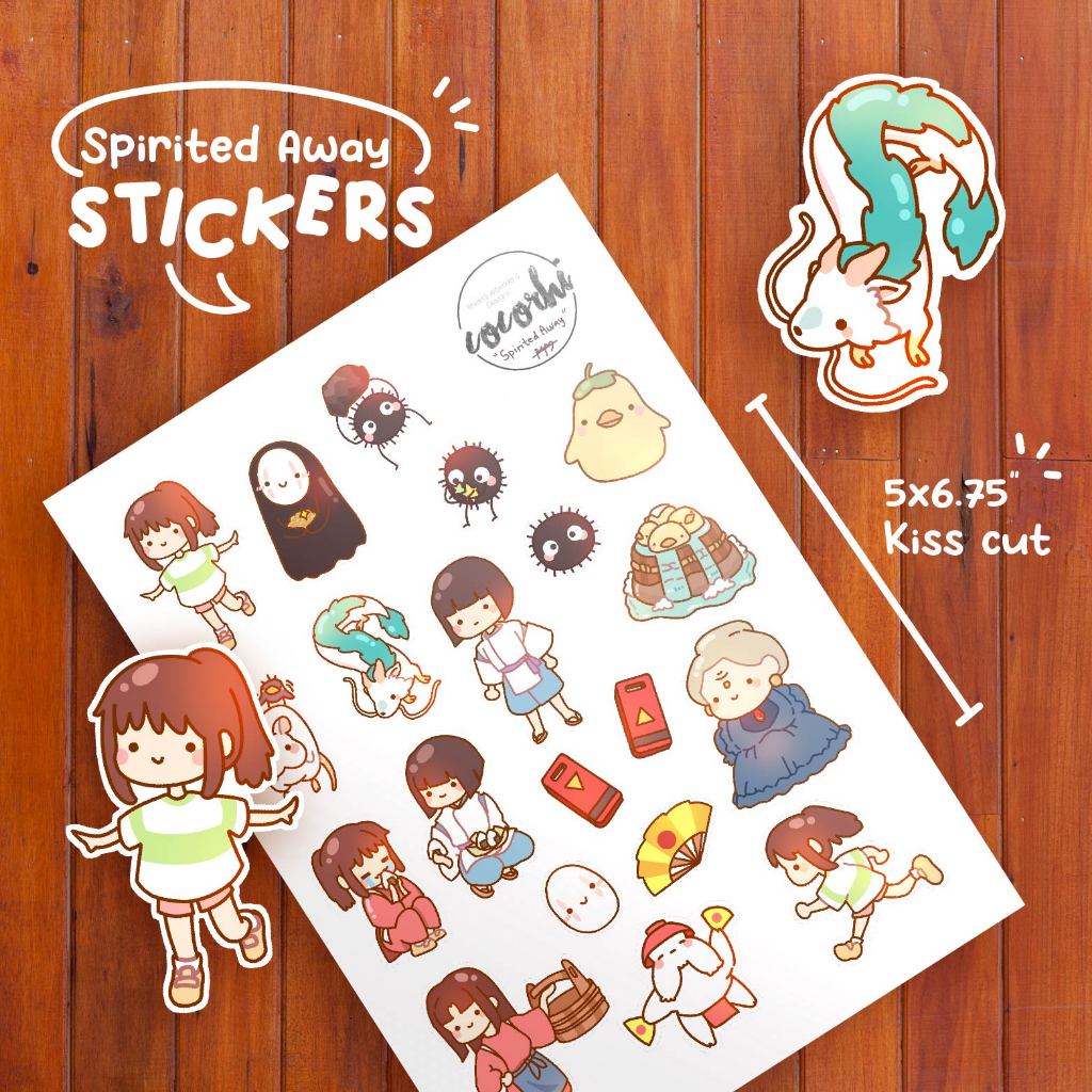 Cute Studio Ghibli "Spirited Away" Sticker Collection | Shopee Philippines
