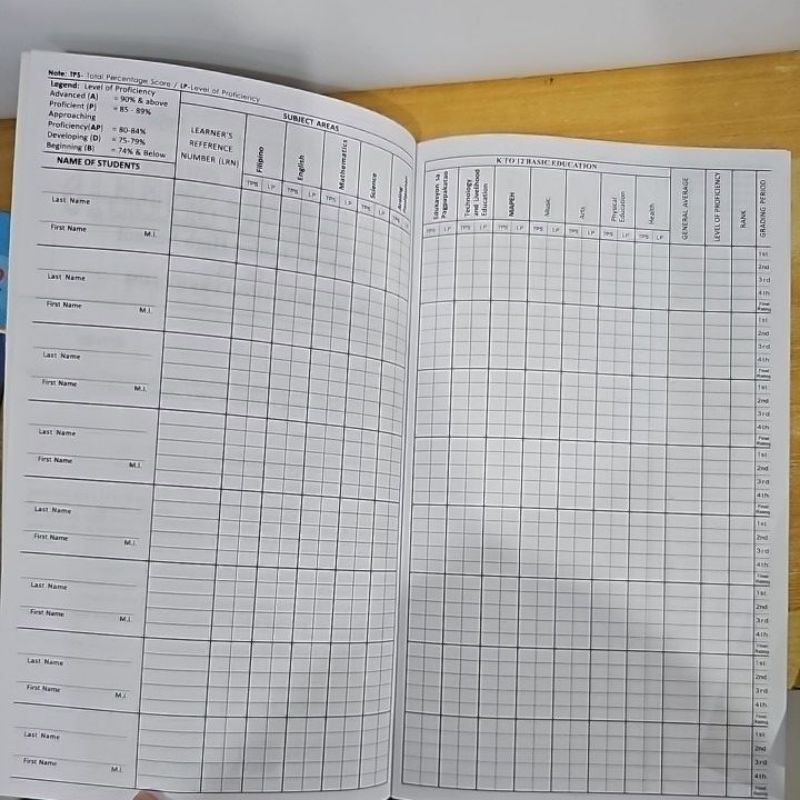 K to 12 Grading Sheets for Elementary and Junior High School | Shopee ...