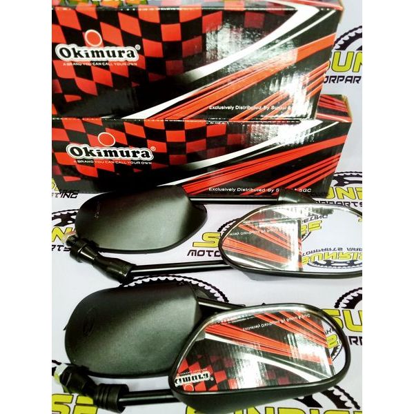 OKIMURA BRAND SIDE MIRROR XRM LONG/SHORT BT-063M | Shopee Philippines