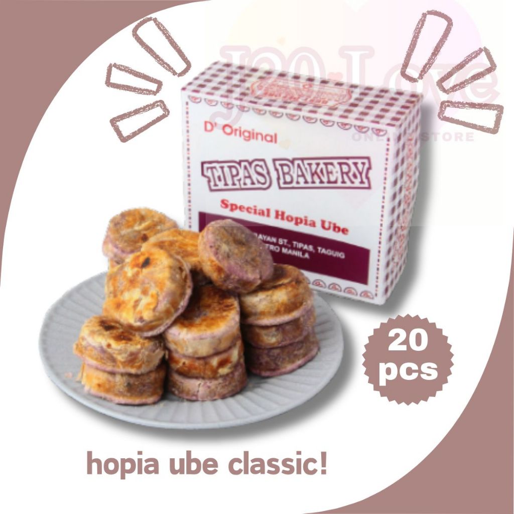 D' ORIGINAL TIPAS SPECIAL HOPIA UBE CLASSIC 1BOX FRESHLY BAKED SPECIAL ...
