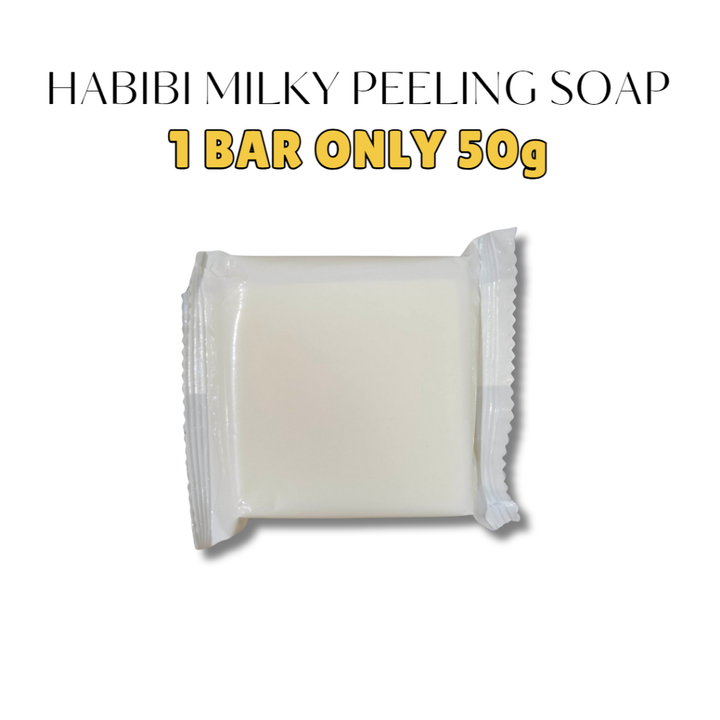 Original Habibi Skin - MILKY PEELING SOAP PER PIECE (50g) | Shopee ...