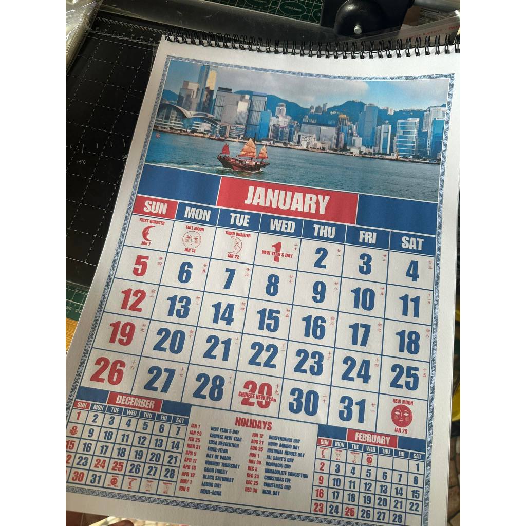 Commercial Calendar A3 Size and A4 | Shopee Philippines