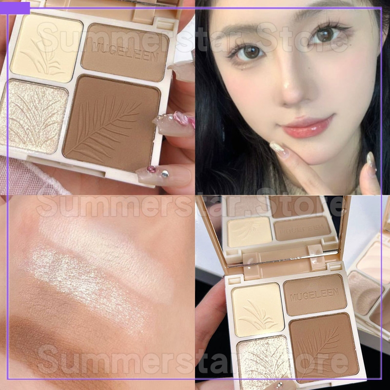 4 Four Color Contour High Gloss Powder Palette Matte Brightening ...