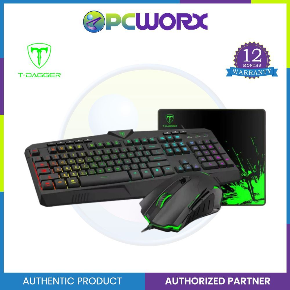 T-Dagger T-TGS006 3-in-1 Gaming Combo Set | Wired Combo Mouse and ...