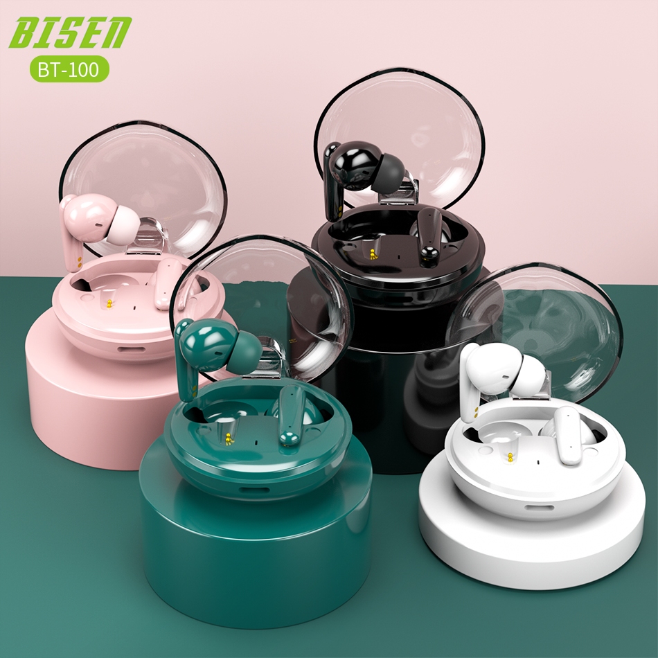 BISEN BT-100 Bluetooth Earbuds Wireless Bluetooth Earphone Touch ...