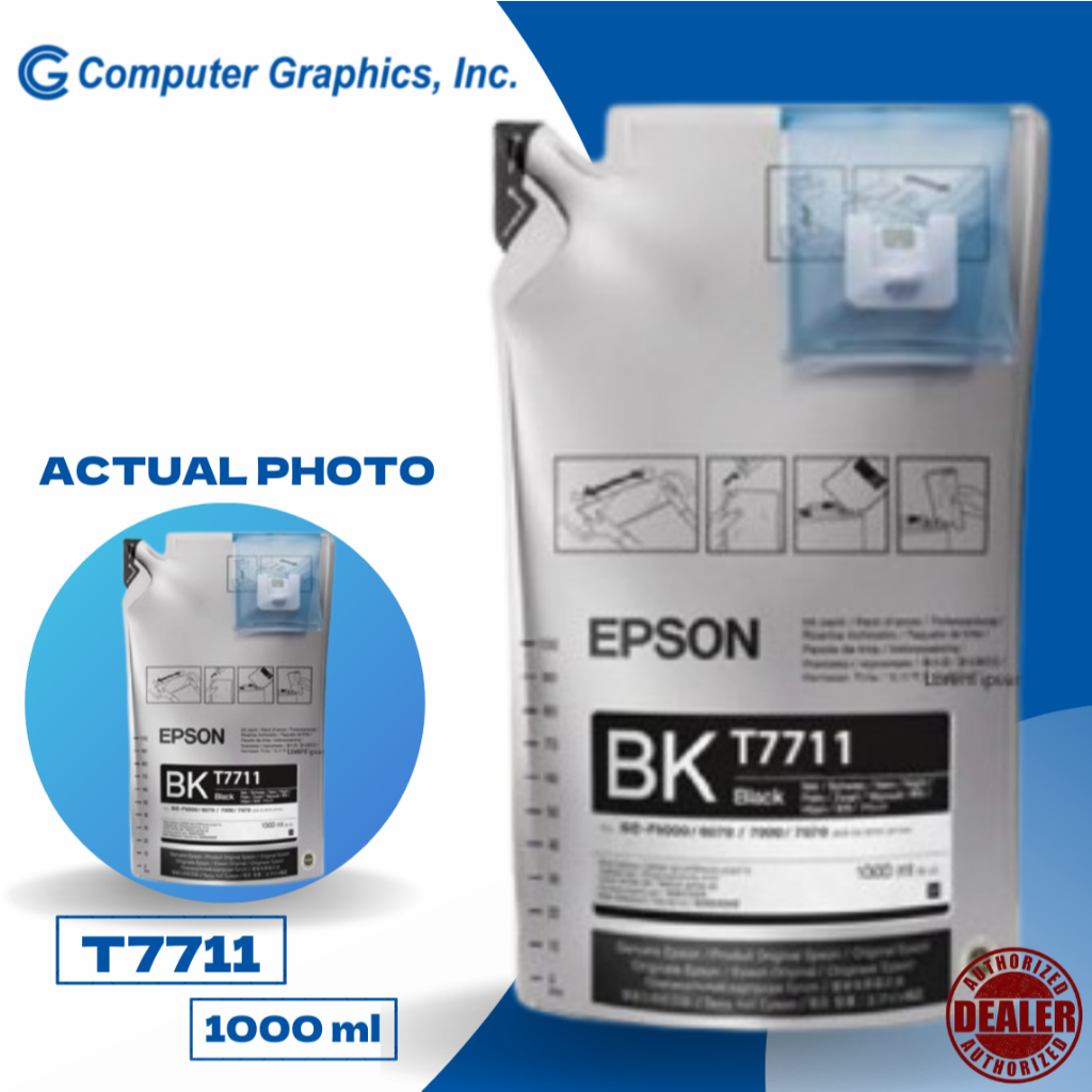 Epson SureColor B7070 Ink Black T7711 ( 1 Liter ) | Shopee Philippines