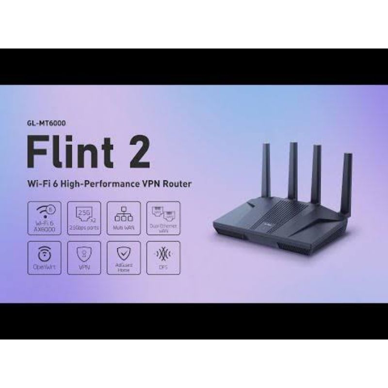 GL INET FLINT 2 MT6000 VPN WIFI ROUTER MT3000 BERYL AX VPN TRAVEL ...