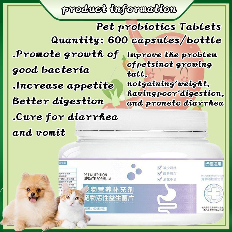 180pcs Vitamin Pet Dog Supplement Cat Vitamin Multivitamin Probiotics ...