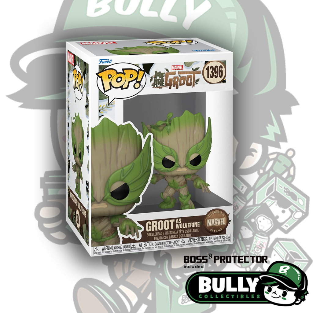 Funko POP! Marvel: We Are Groot - Groot as Wolverine 1396 With Boss ...