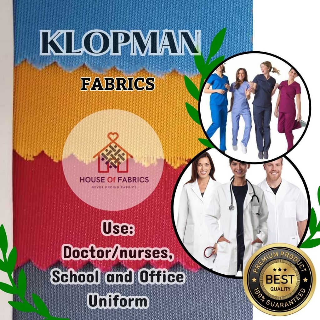 Klopman/Clothman White Fabric for School/Office Uniform | Shopee ...