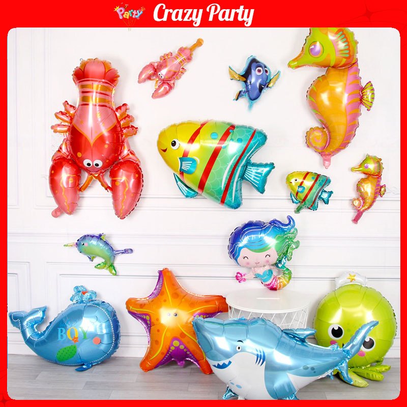 Sea Animal Balloons Whale Dolphin Octopus Balloon Ocean World Theme ...