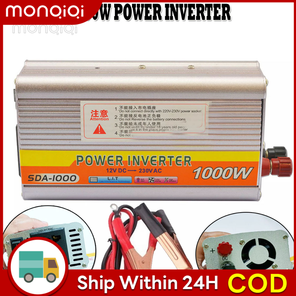Solar Power Inverter 12v to 220v 220W 1000/500W Solar Power Inverter ...