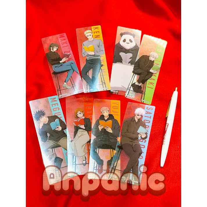 OFFICIAL Jujutsu Kaisen Reading Art Clear Bookmark - Gojo Satoru Nanami ...