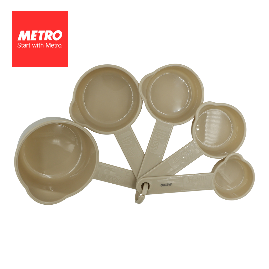 Set of 5pcs Metro Bakewares Measuring Cup Set Cream Plastic MB 5541 ...