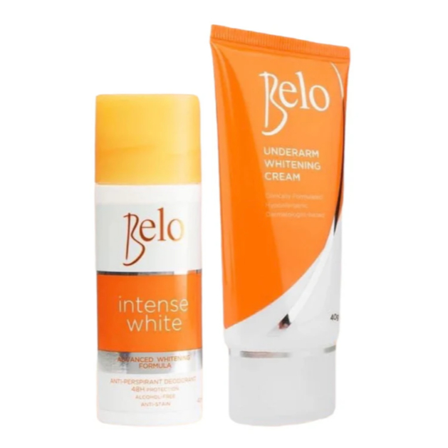Belo Intense White Deo 40ml & Underarm Whitening Cream 40ml - Whitening ...