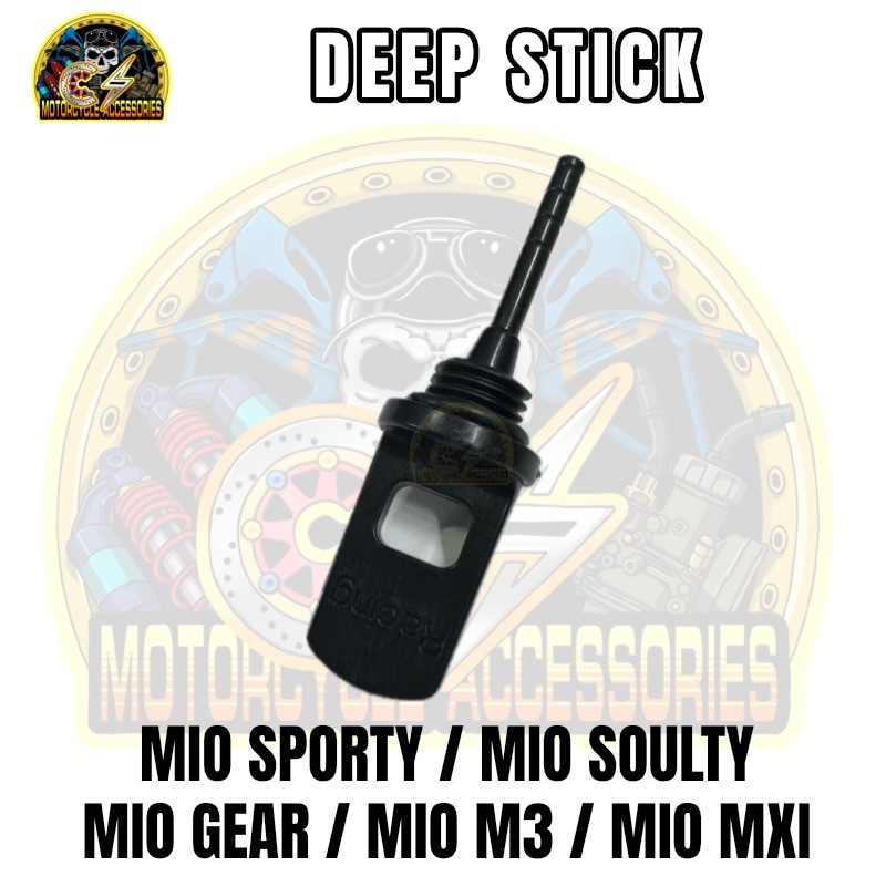 CS Motorcycle Oil Cap Dip stick for Yamaha Mio Sporty, M3, MXi/Fino ...