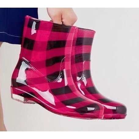 Design Bota Simple Plain Rain Flood Boots for woman | Shopee Philippines