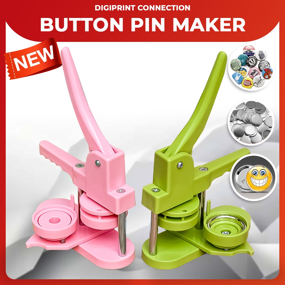 Button Pin Maker 58mm SLIDING TYPE | Manual Badge Making Machine DIY ...
