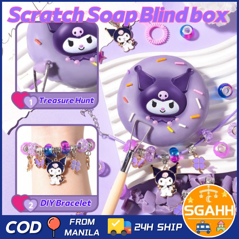 Sanrio DIY Bracelet Blind Box Children's Soap Scraping Treasure Hunt ...