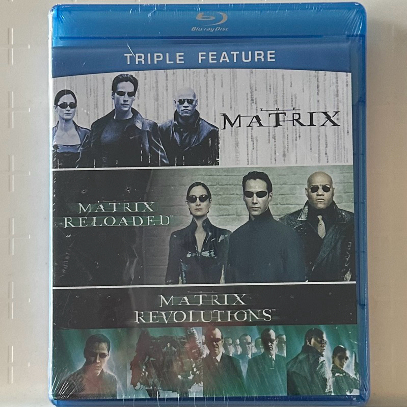 The Matrix Blu-ray Movies: Triple Feature (Sealed And New) | Shopee ...