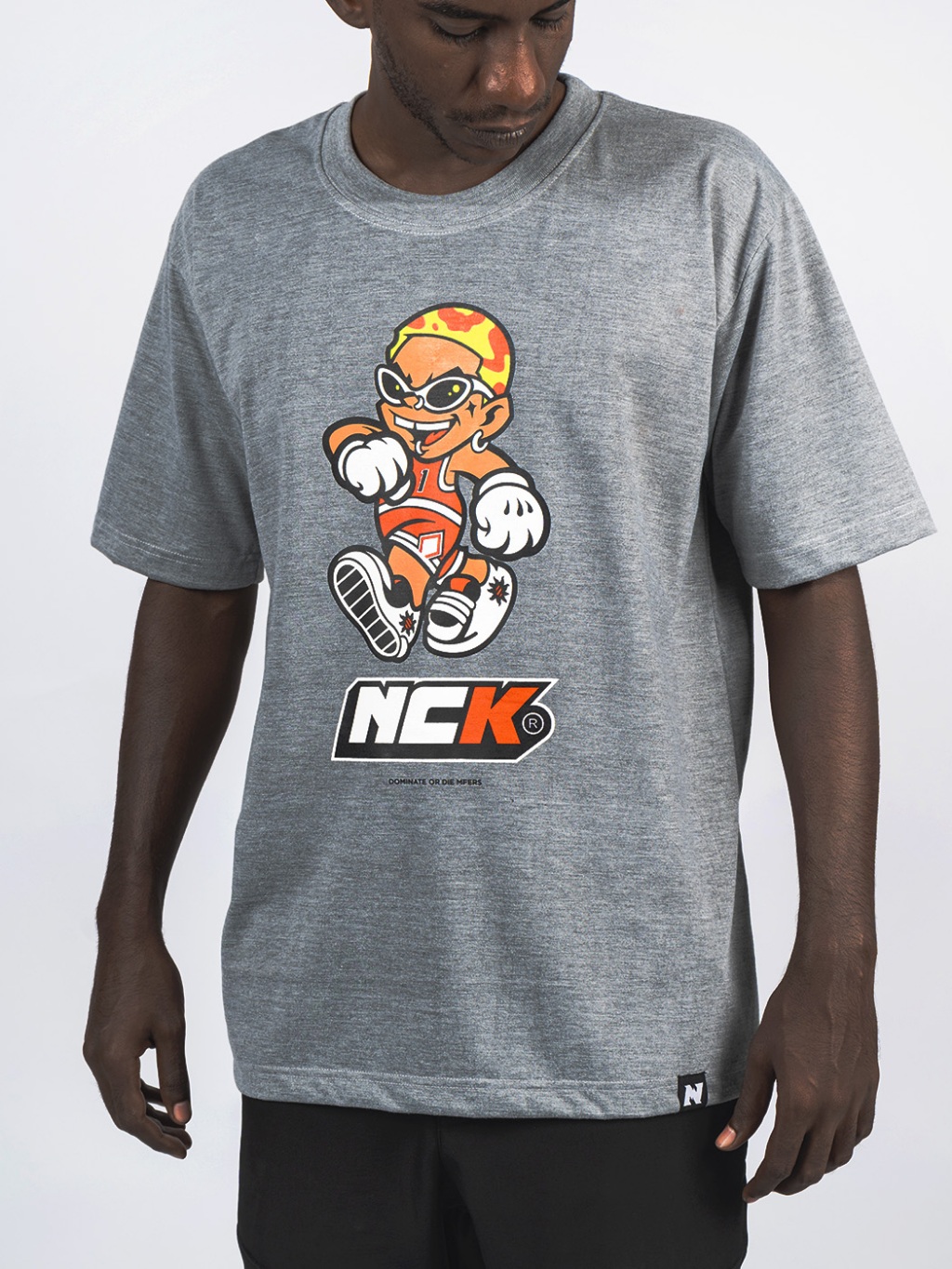 Nick Automatic "ALPHA WORM" Heather gray T-shirt | Shopee Philippines