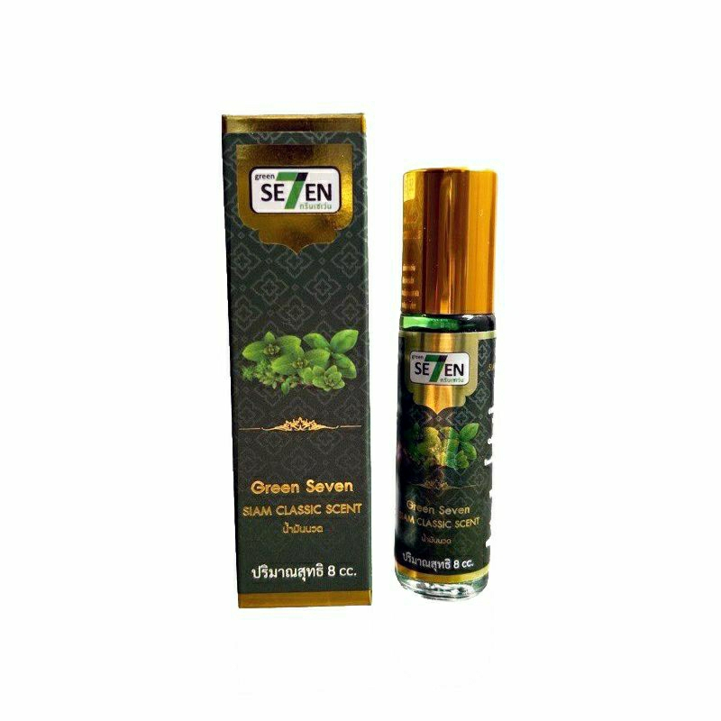 GREEN SEVEN HERB AROMA ESSENTIAL OIL ROLL ON ORIGINAL FROM THAILAND ...