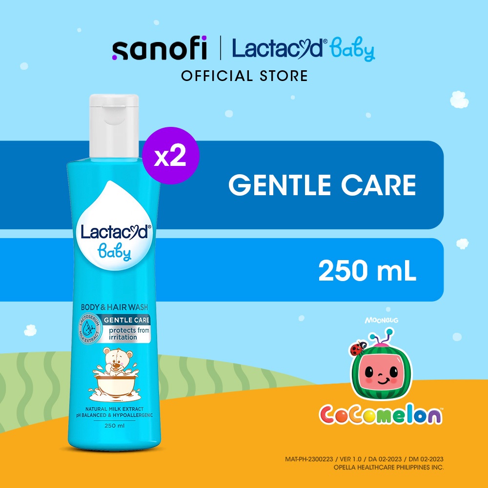 Lactacyd Baby Gentle Care - 2in1 Body Wash and Hair Shampoo 250mL ...