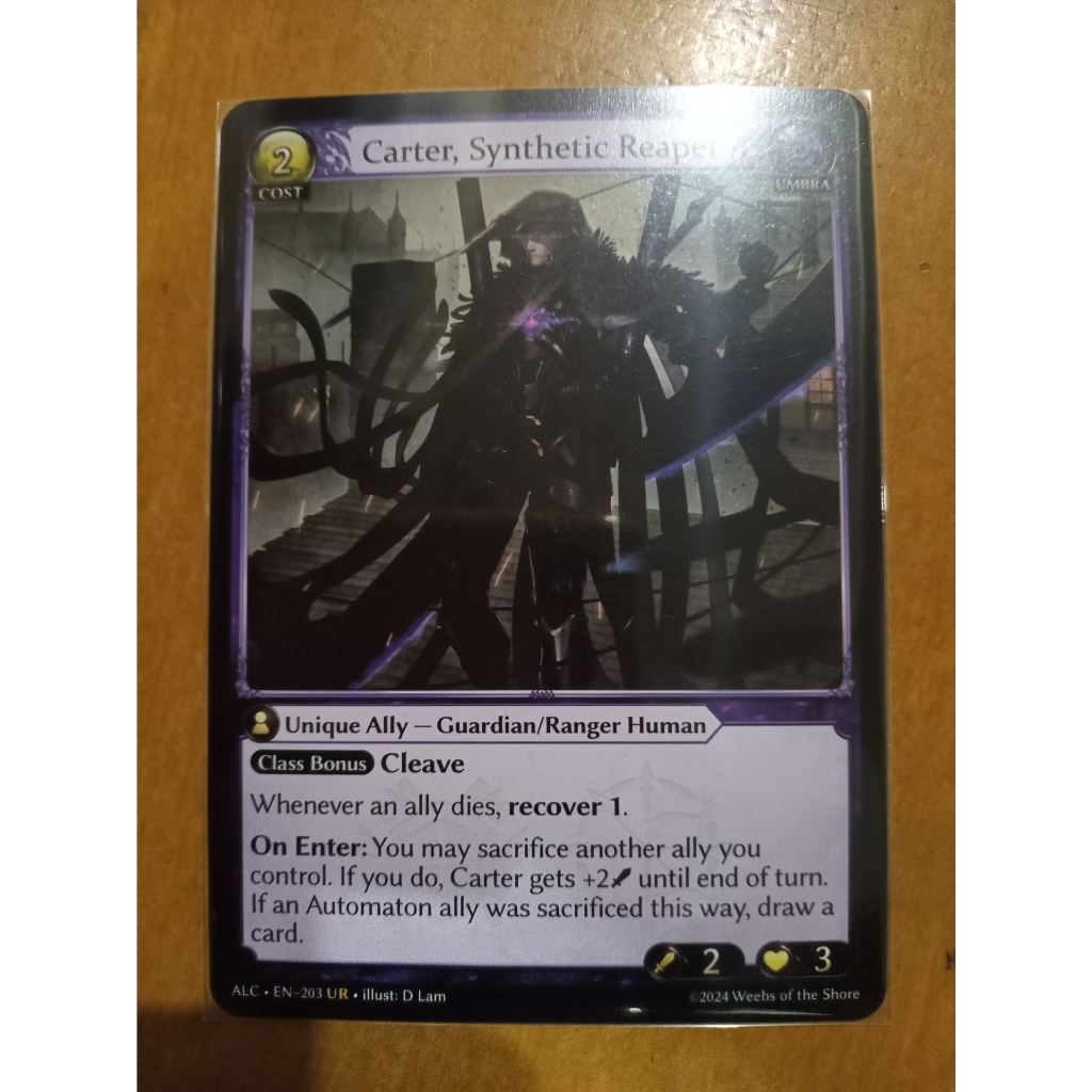 GA Carter, Synthetic Reaper UR Alchemic Revolution Grand Archive ...