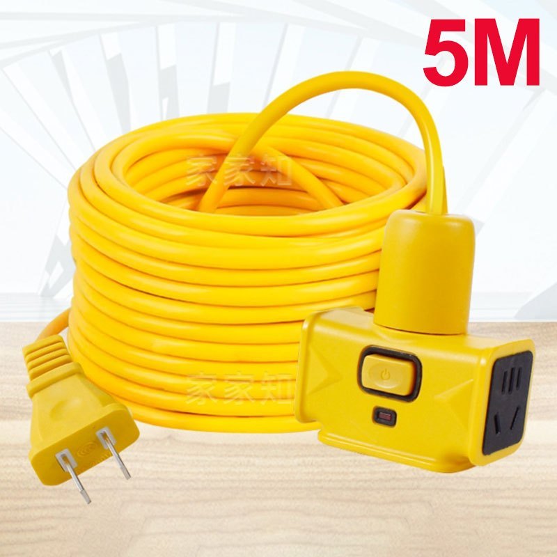 Extension Cord Socket With Switch Extra-long Plug-in Strip 5M/10M/20M ...