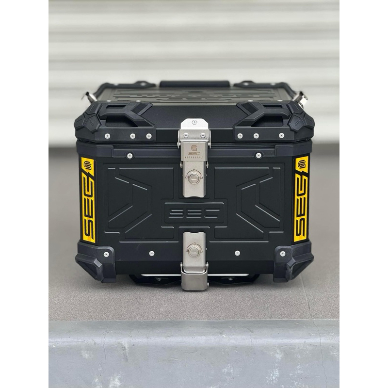 NEW ‼️ 45L-55L ALLOY TOP BOX with backrest & baseplate (COD) | Shopee ...