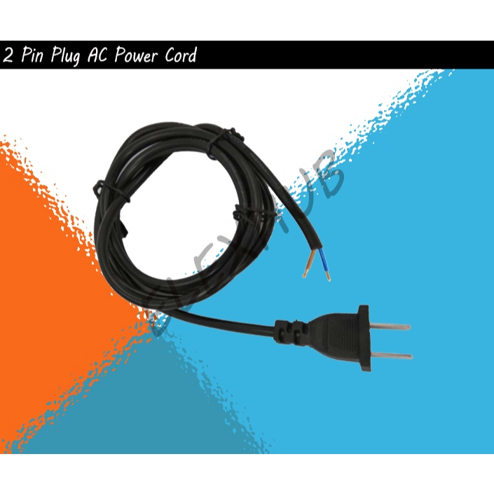 2 Pin Plug AC Power Cord | Shopee Philippines