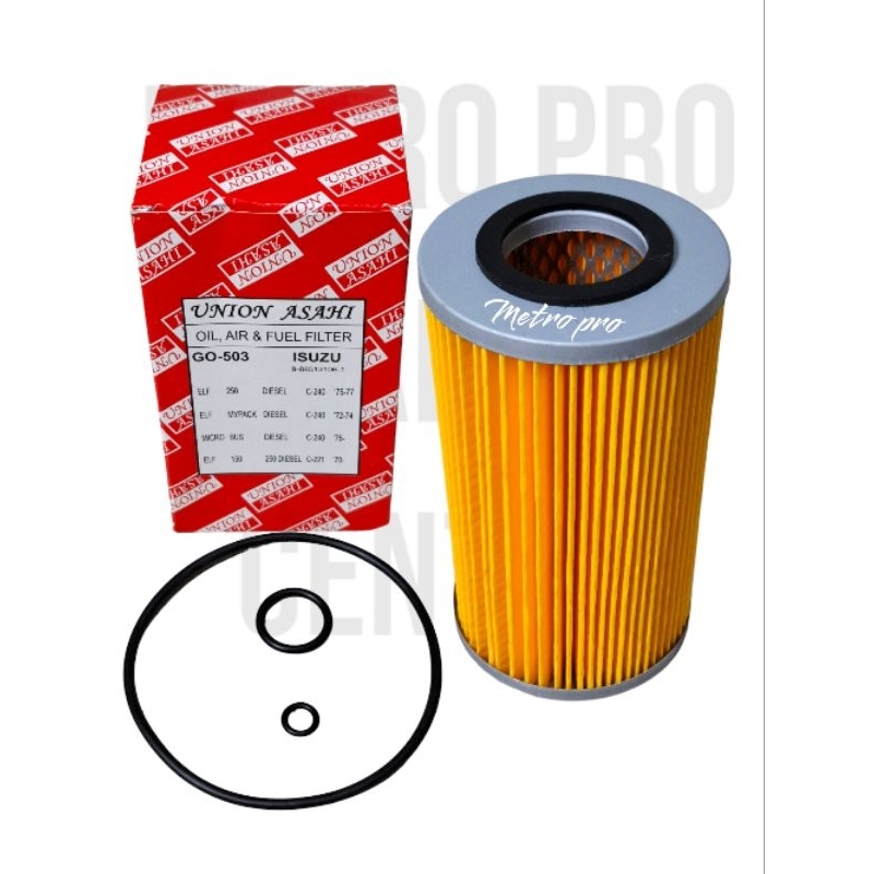 Oil Filter Element Type GO-503 For Isuzu C-221,C240 Union Asahi ...