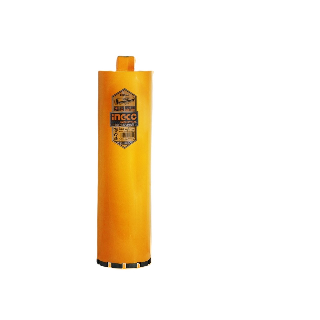 INGCO Diamond Core Bits 122mm Wet Concrete Cutting M22 x 2.5 DCB581228 ...