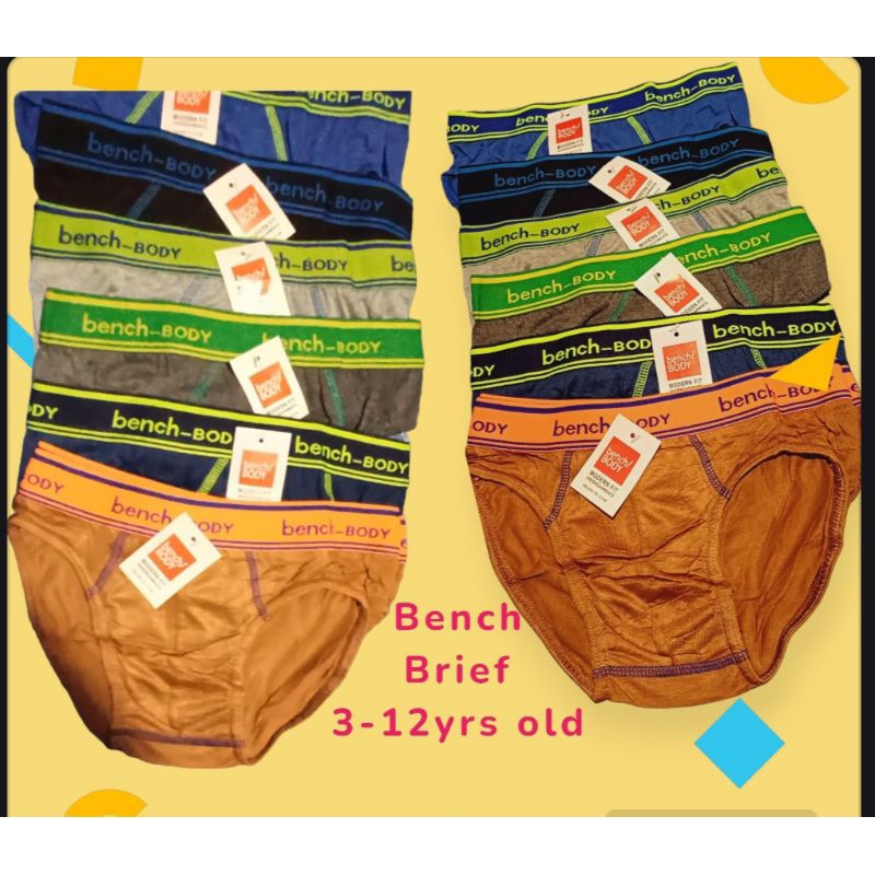 Brief Bench for Kids/boy Assorted Color | Shopee Philippines