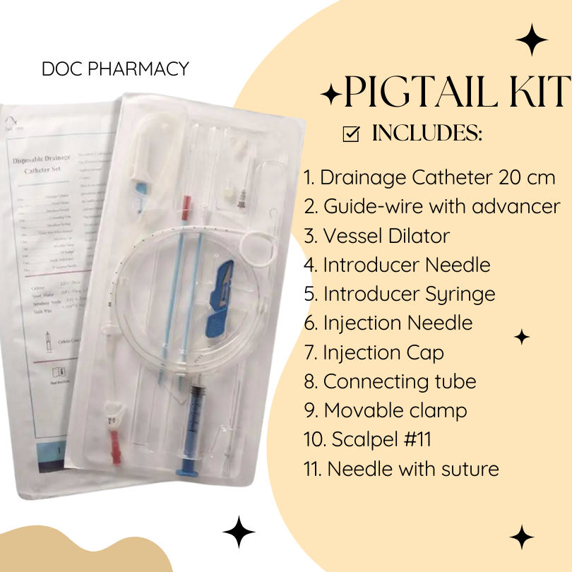 Catheter Pigtail Set Drainage | Shopee Philippines