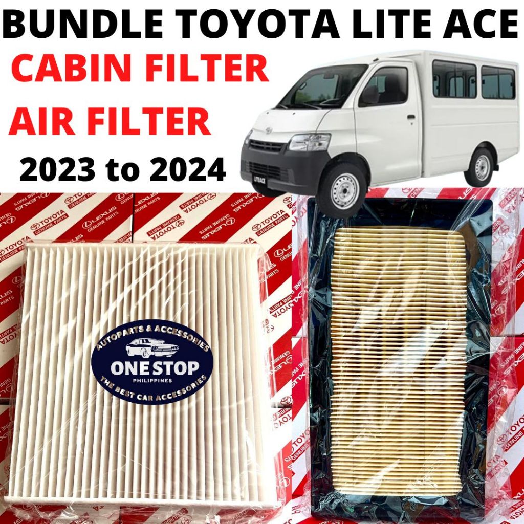 TOYOTA BUNDLE AIR FILTER + CABIN FILTER FOR TOYOTA LITE ACE 2023 TO ...