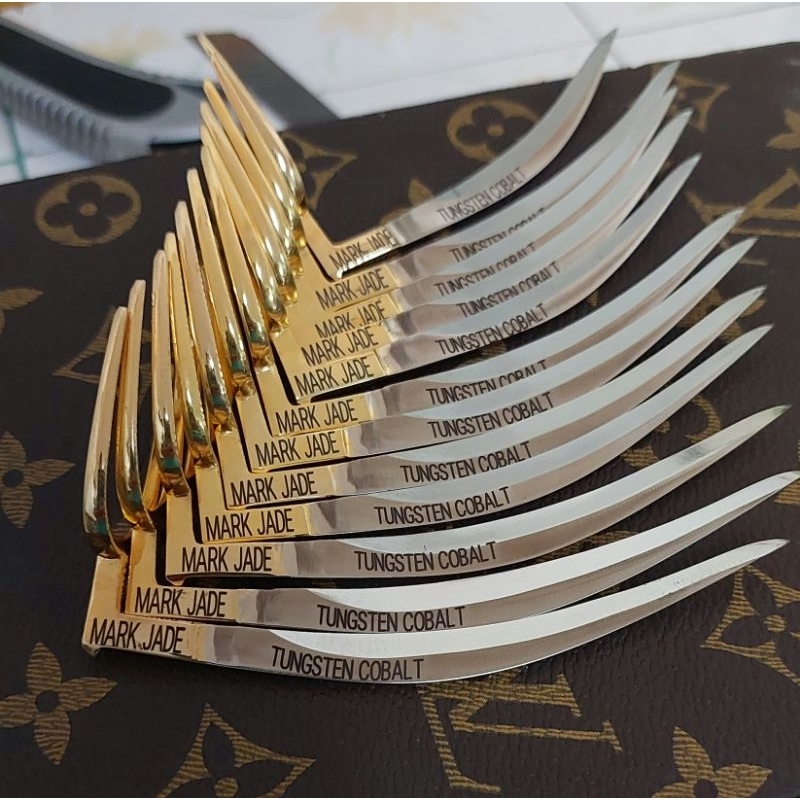 TUNGSTEN COBALT TARI GOLD PLATED WITH FREE NAME INGRAVE(SOLD BY 12PCS ...